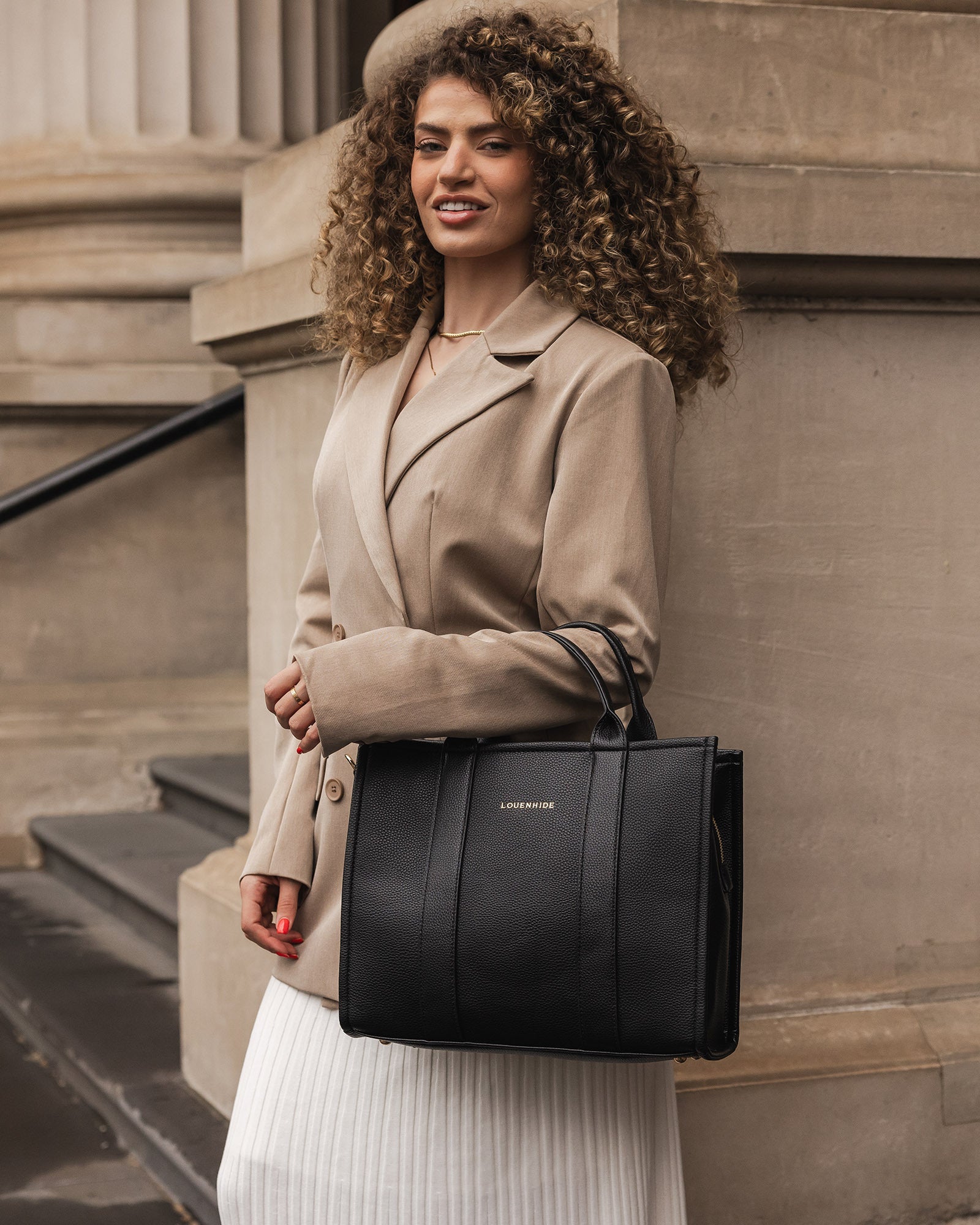 Manhattan Black Tote Bag - Sleek & Practical Work Tote