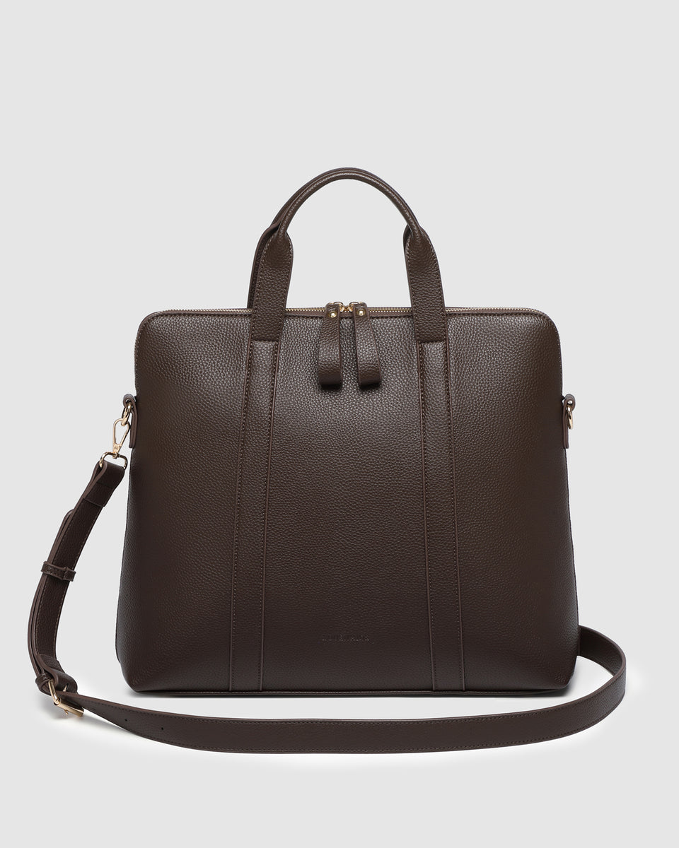 Rhodes Chocolate Laptop Bag - Rich Brown Work Bag