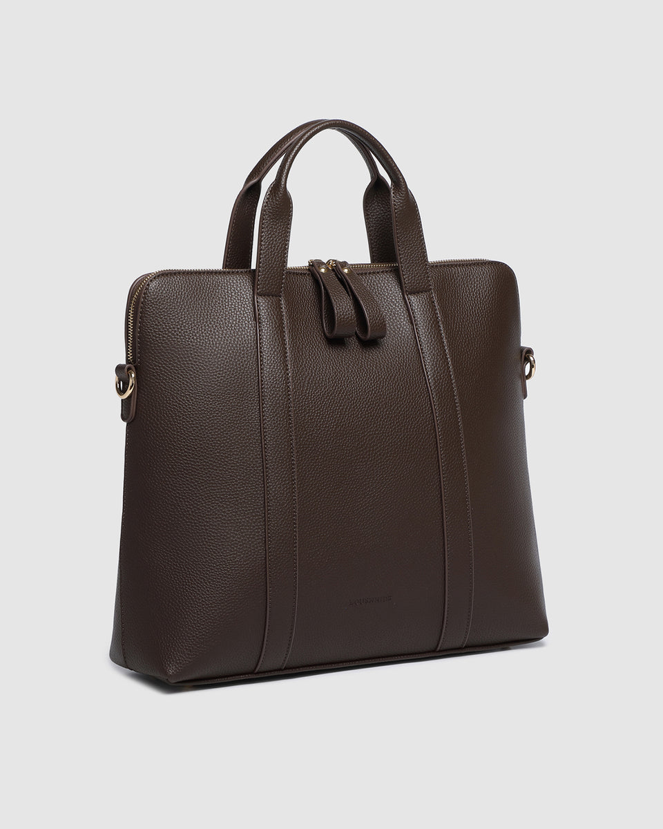 Rhodes Chocolate Laptop Bag - Rich Brown Work Bag