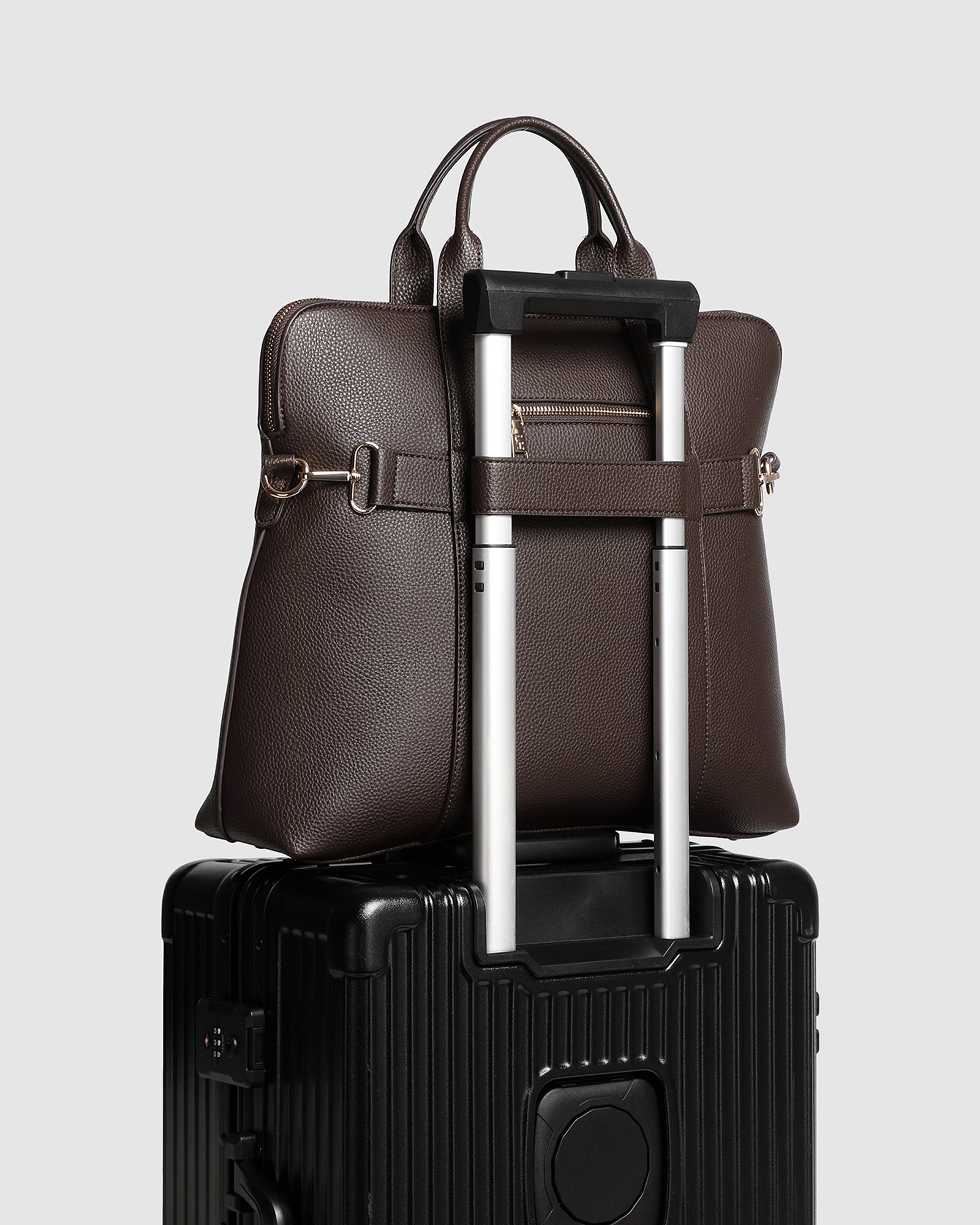 Rhodes Chocolate Laptop Bag - Rich Brown Work Bag