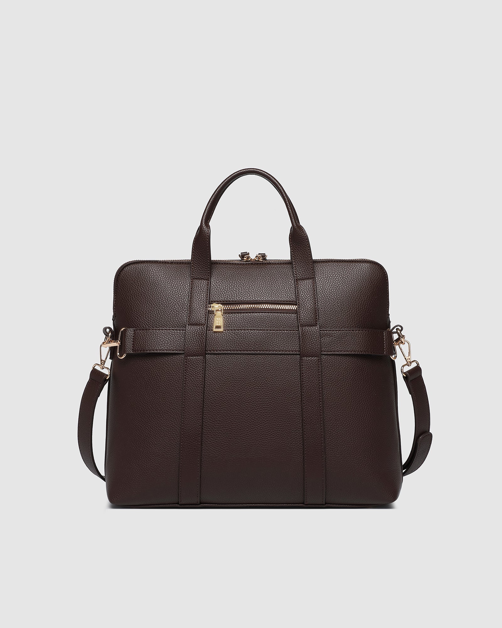 Rhodes Chocolate Laptop Bag - Rich Brown Work Bag