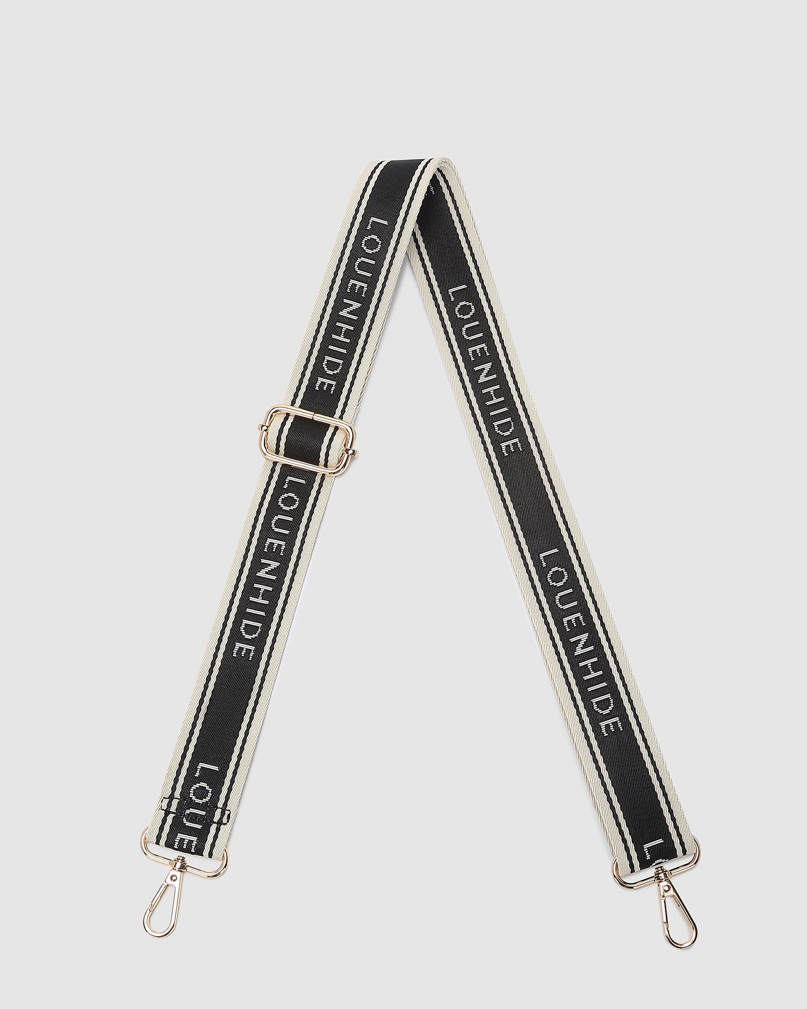 Buy The Logo Contrast Bag Strap - Black/Cream Online – Louenhide