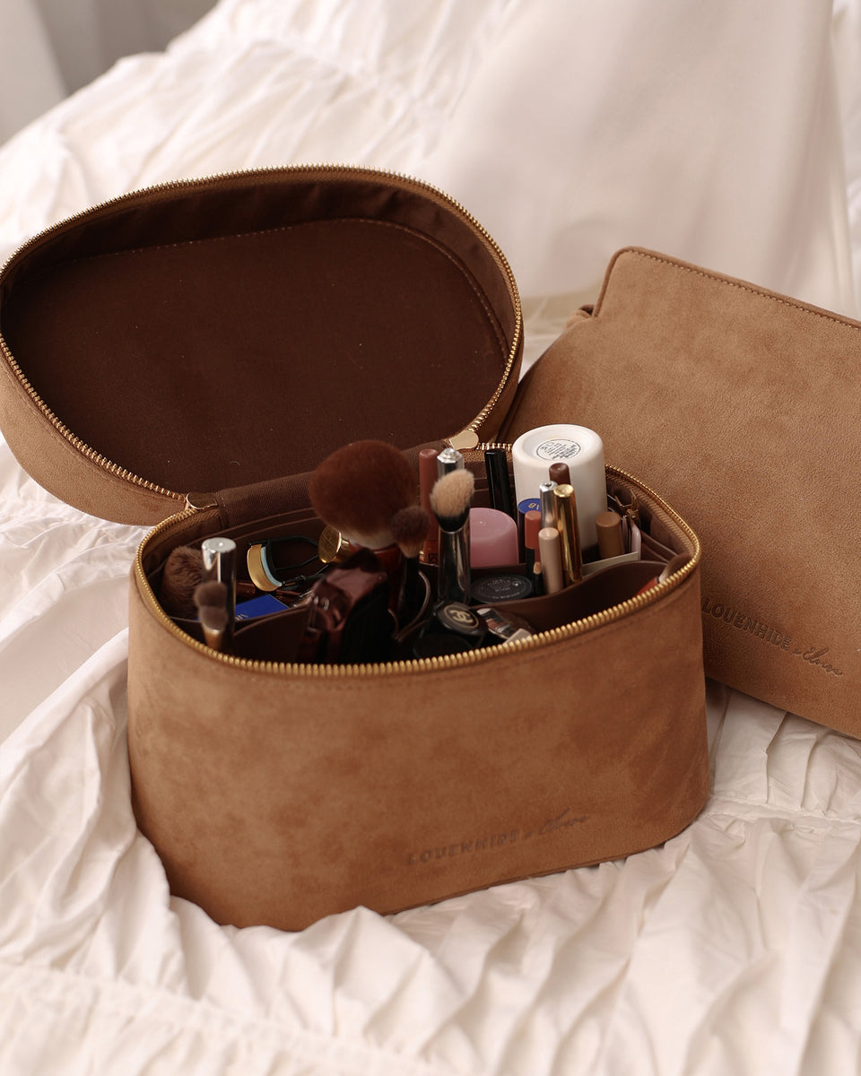 Buy The Juliette Vanity Case - Suedette Honey Online – Louenhide