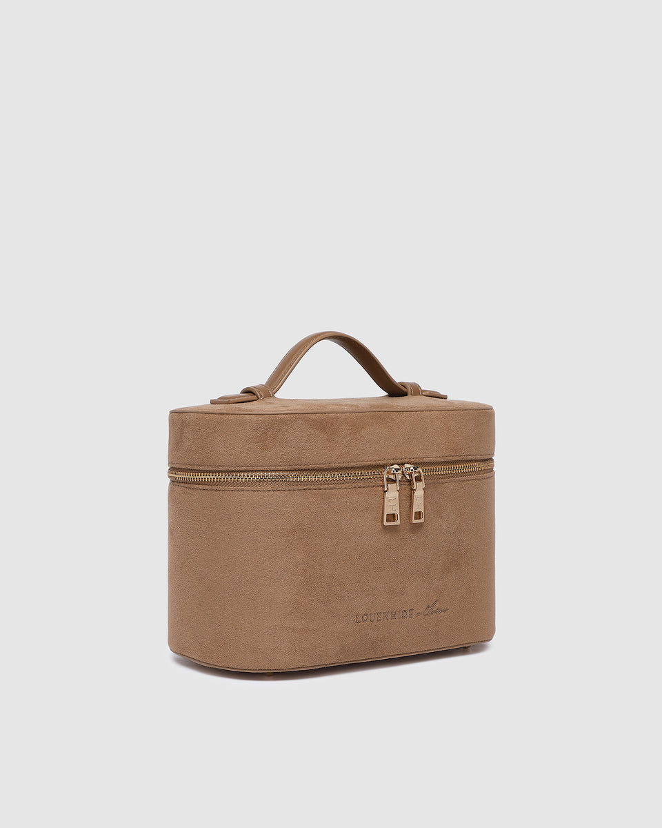 Buy The Juliette Vanity Case - Suedette Honey Online – Louenhide