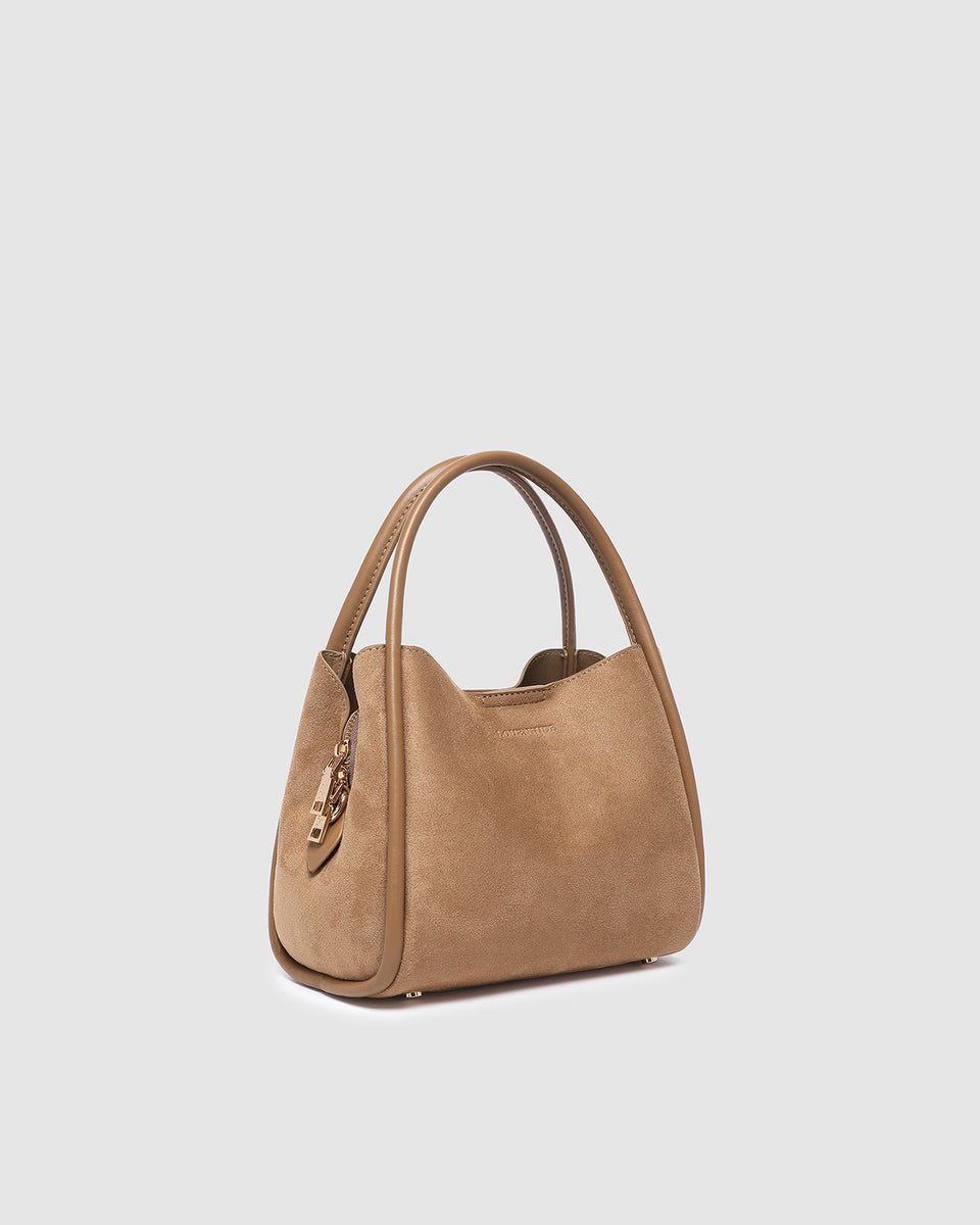Buy The Steffie Suedette Mini Tote Bag - Honey Online – Louenhide