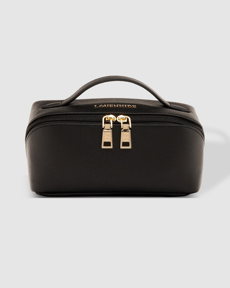 Ellis Makeup Bag in Chocolate – Bestselling Louenhide Cosmetic Bag