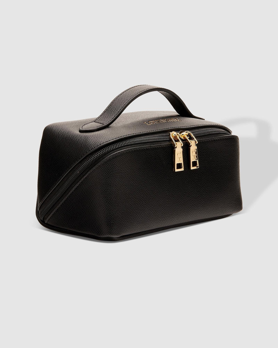 Ellis Makeup Bag in Chocolate – Bestselling Louenhide Cosmetic Bag